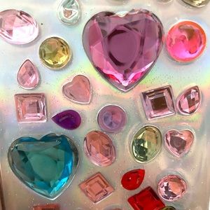 Accessories | New 3d Colorful Jewel Design Clear Silicon Case | Poshmark